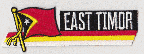 East Timor Embroidered Flag Patch style 01