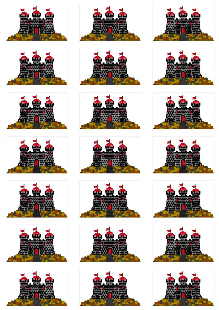 Edinburgh Flag Stickers - 21 per sheet