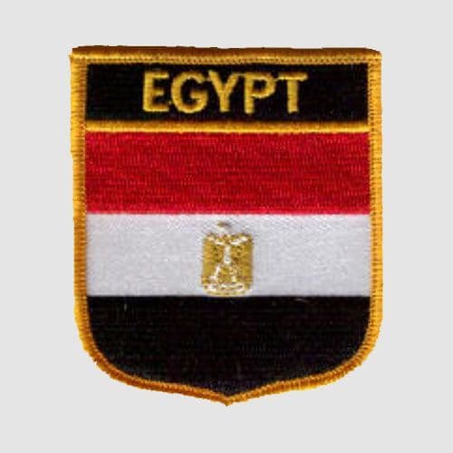 Egypt Embroidered Flag Patch, style 07.