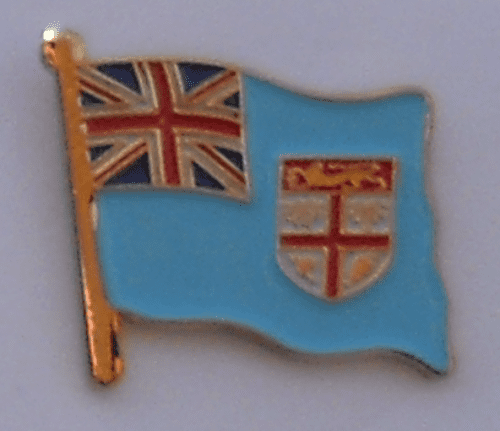 Fiji Country Flag Enamel Pin Badge