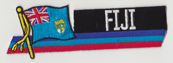 Fiji Embroidered Flag Patch Style 01