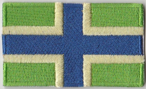 Gloucestershire Embroidered Flag Patch style 04