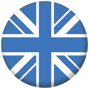 Great Britain Blue Flag 25mm Pin Button Badge