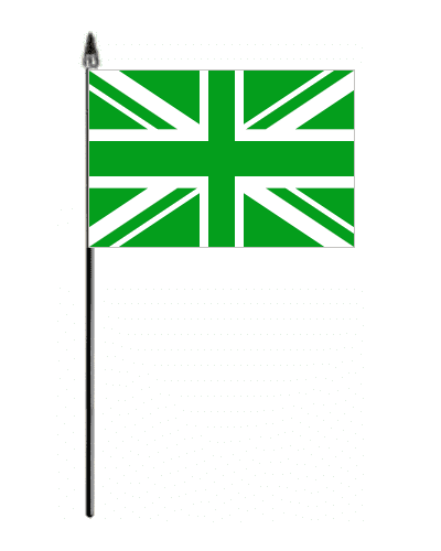 Great Britain Green Hand Flag - Small