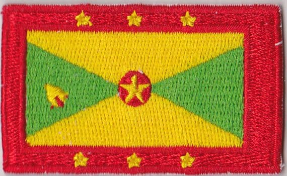 Grenada Embroidered Flag Patch style 04