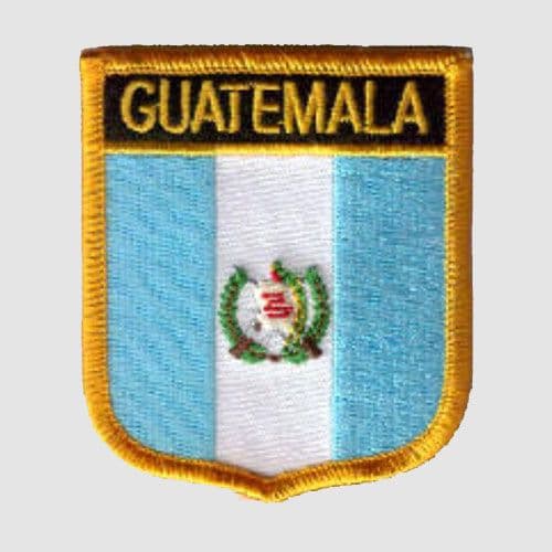 Guatemala Embroidered Flag Patch, style 07