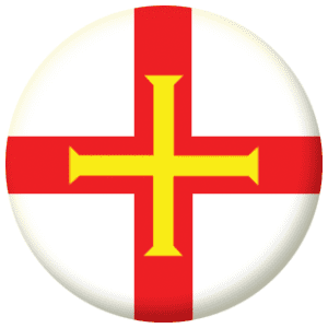 Guernsey Island Flag 58mm Keyring