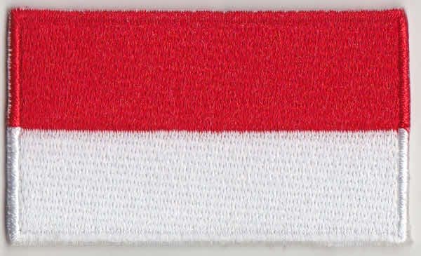 Indonesia Embroidered Flag Patch style 04
