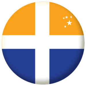 Isles of Scilly Flag 25mm Flat Back
