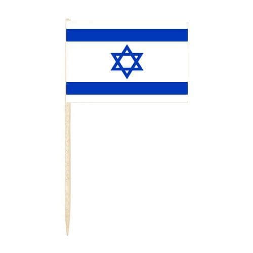 Israel Country Flag Cocktail Sticks pack of 10