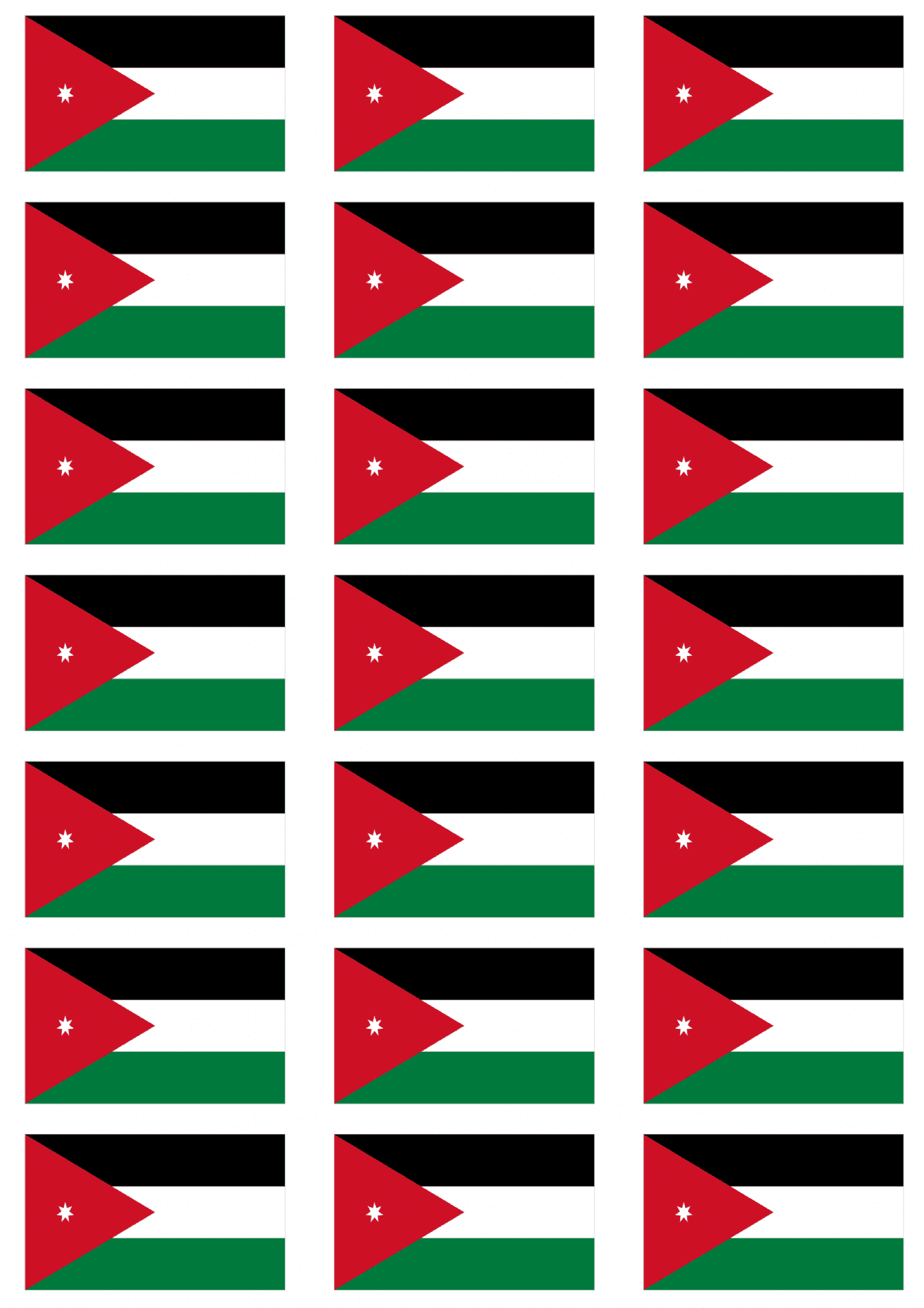 Printable Flag Of Jordan 890+ Vector Jordanian Flag Jordan Middle East