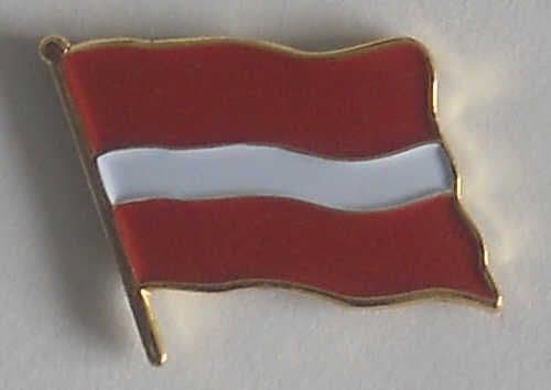Latvia Country Flag Enamel Pin Badge