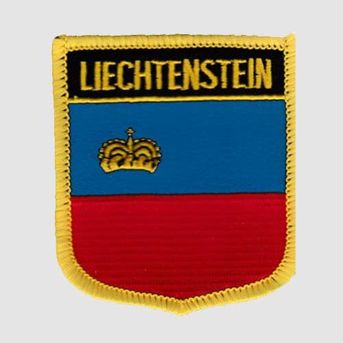 Liechtenstein Embroidered Flag Patch style 07
