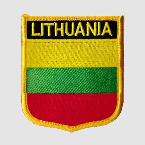 Lithuania Embroidered Flag Patch, style 07.