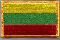 Lithuania Embroidered Flag Patch, style 08.