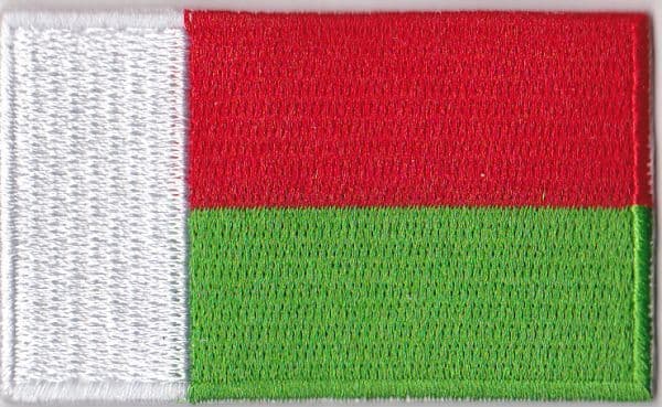 Madagascar Embroidered Flag Patch style 04