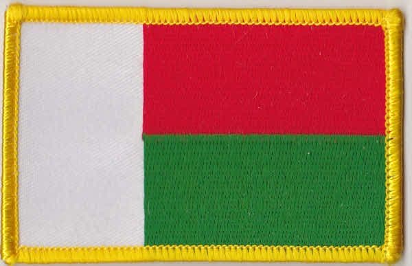 Madagascar Embroidered Flag Patch style 08