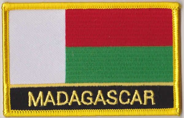 Madagascar Embroidered Flag Patch style 09