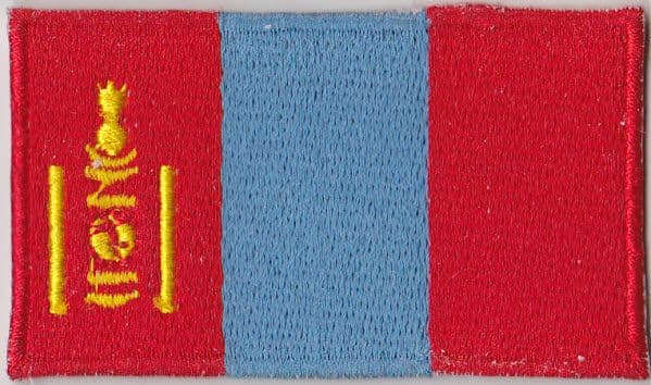 Mongolia Embroidered Flag Patch style 04