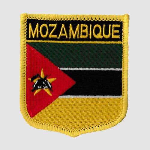Mozambique Embroidered Flag Patch style 07