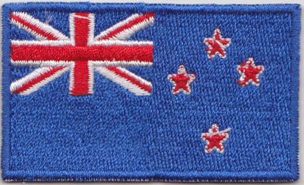 New Zealand Embroidered Flag Patch style 04