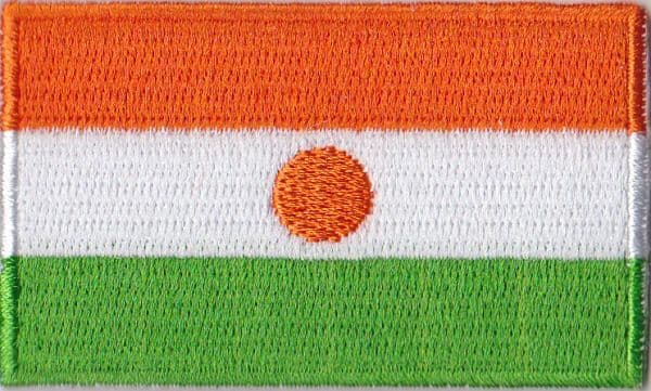 Niger Embroidered Flag Patch style 04