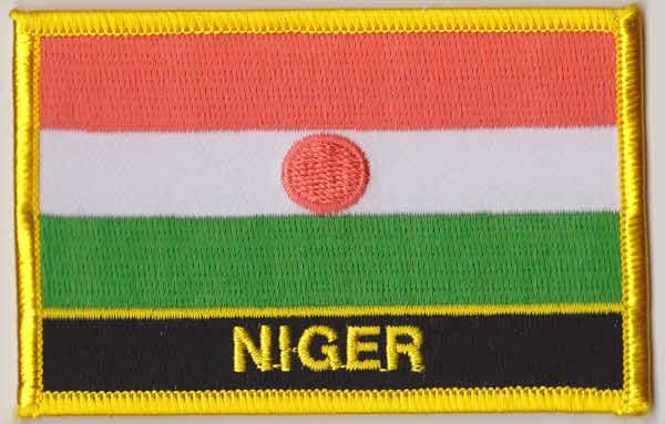 Niger Embroidered Flag Patch style 09