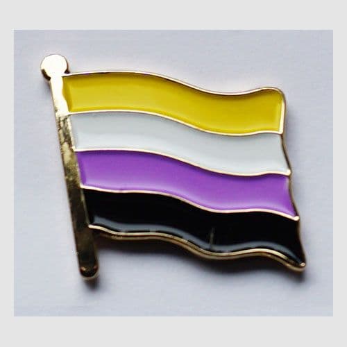 Non Binary Pride Flag Enamel Pin Badge