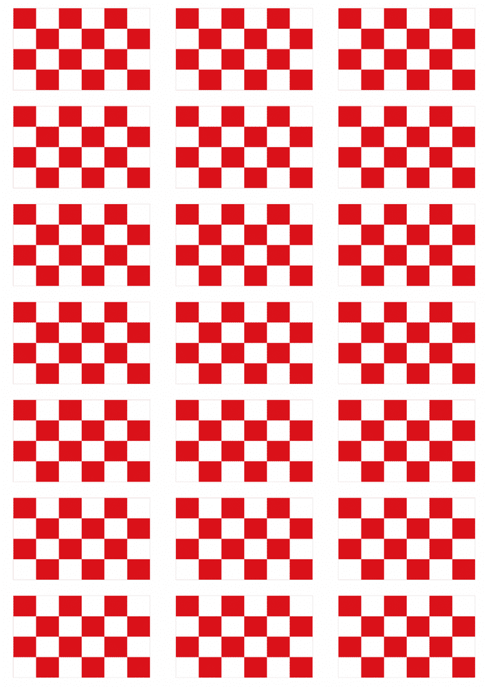 North Brabant Flag Stickers - 21 per sheet