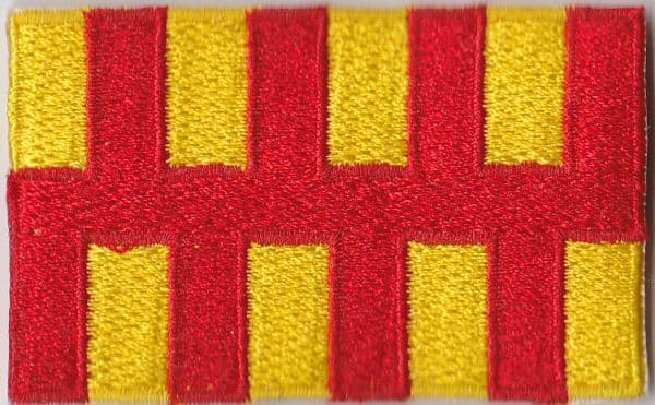 Northumberland Embroidered Flag Patch style 04