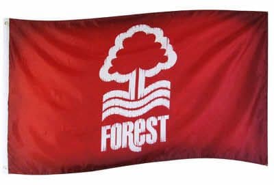 Nottingham Forest Football Club Large Flag style 2 - 5' x 3'.