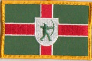 Nottinghamshire Embroidered Flag Patch, style 08