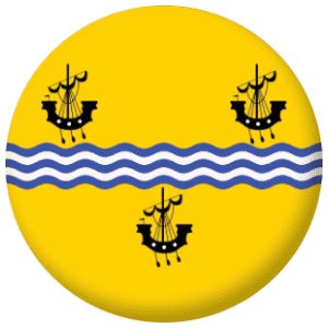 Outer Hebrides Flag 58mm Button Badge
