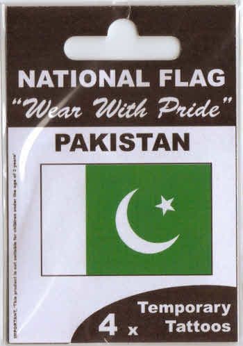Pakistan Country Flag Tattoos.
