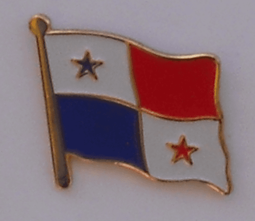 Panama Country Flag Enamel Pin Badge