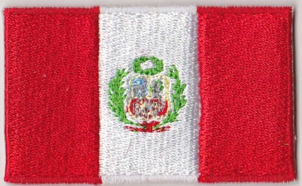 Peru Embroidered Flag Patch style 04