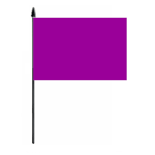 Plain Purple Hand Flag - Medium