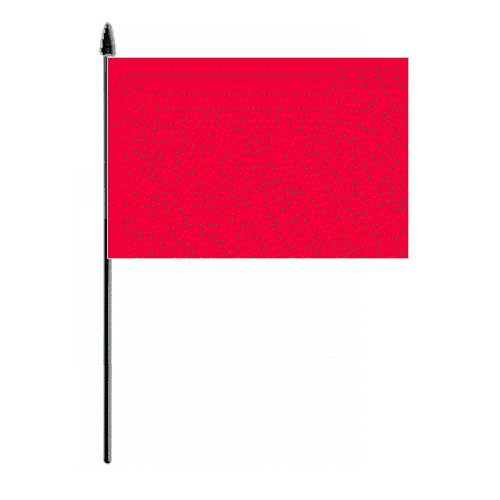 Plain Red Hand Flag - Medium