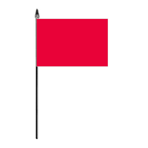 Plain Red Hand Flag - Small.