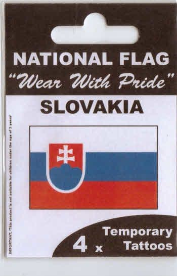 Slovakia Country Flag Tattoos.