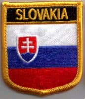 Slovakia Embroidered Flag Patch, style 07.