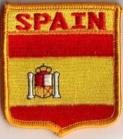 Spain Embroidered Flag Patch, style 06.