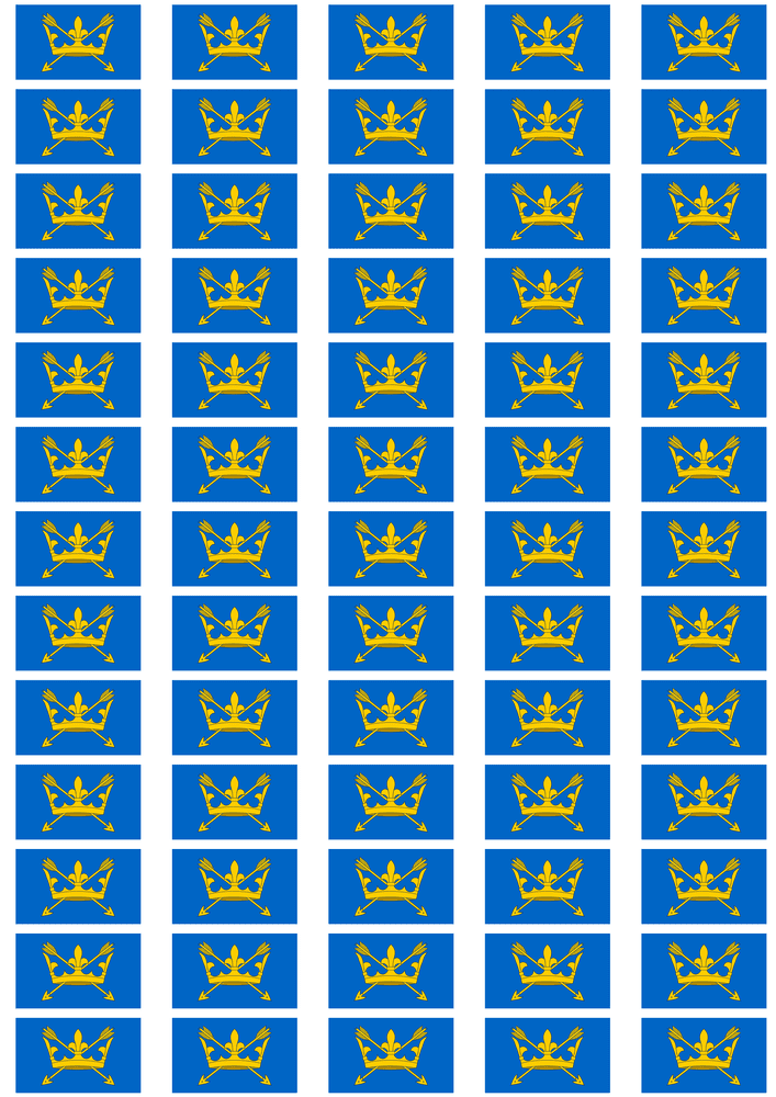 Suffolk Flag Stickers - 65 per sheet