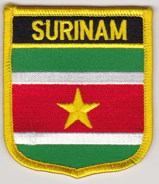 Surinam Embroidered Flag Patch style 07