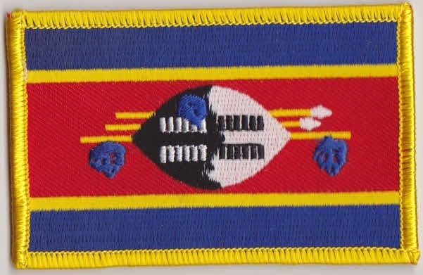 Swaziland Embroidered Flag Patch style 08
