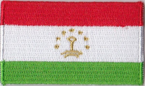 Tajikistan Embroidered Flag Patch style 04