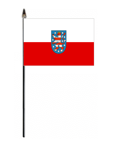 Thuringia Hand Flag - Small.
