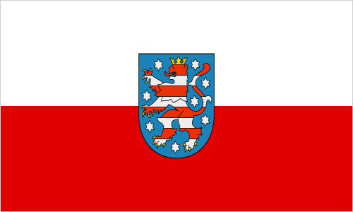 Thuringia Large State Flag 5 x 3 15