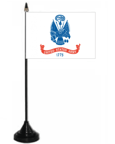 British Army Desk / Table Flag with plastic stand and base.