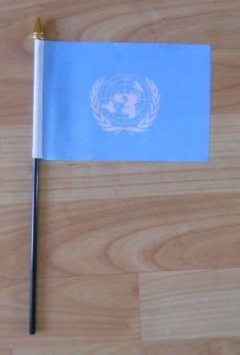 United Nations Hand Flag - Small.